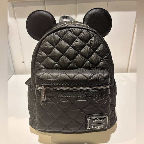 Loungefly | Bags | Loungefly Disney Mickey Mouse Puffer Quilt Ears Mini ...